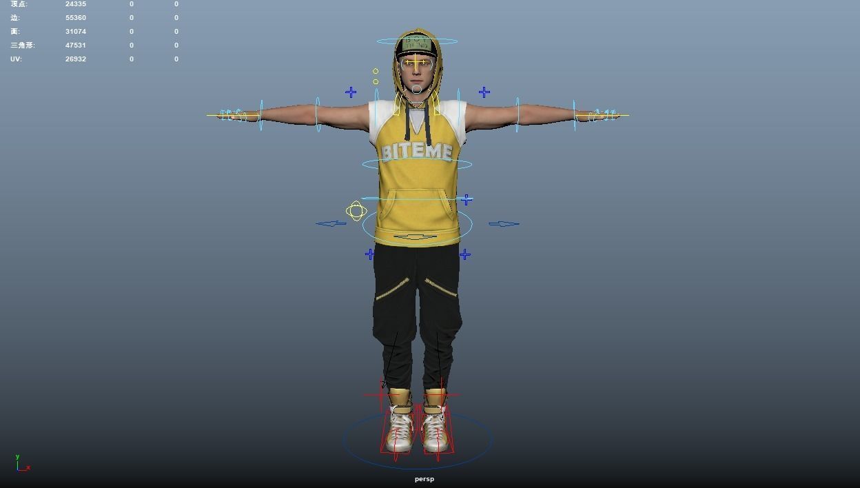 3D model Hip Hop Man Rigged 3D Modle VR / AR / low-poly | CGTrader
