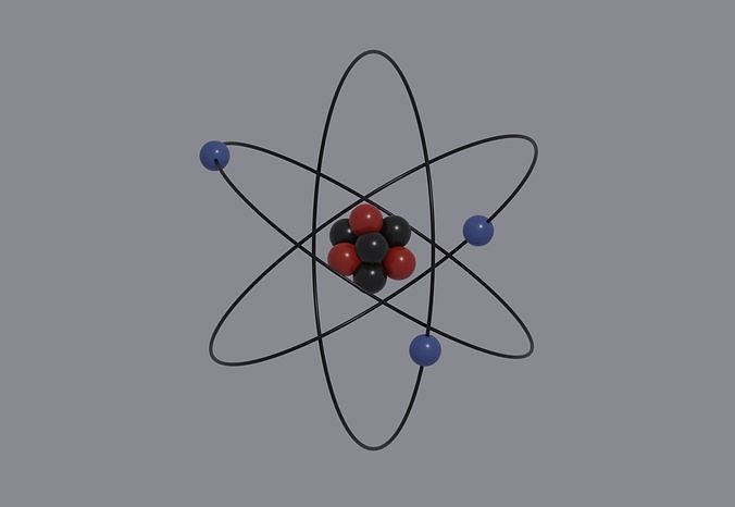 Lithium 3d Atom Model