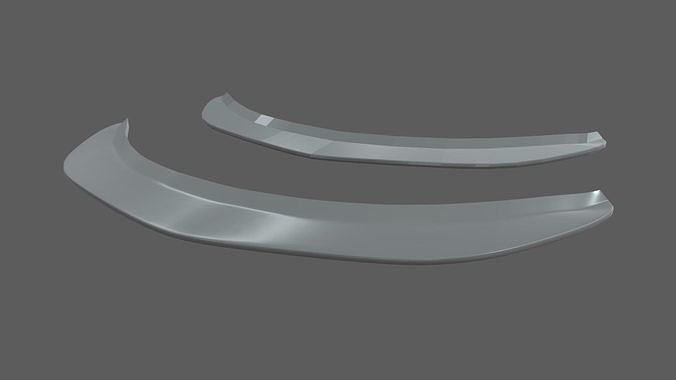 3D model Front Bumper Lip Car 03 VR / AR / low-poly | CGTrader