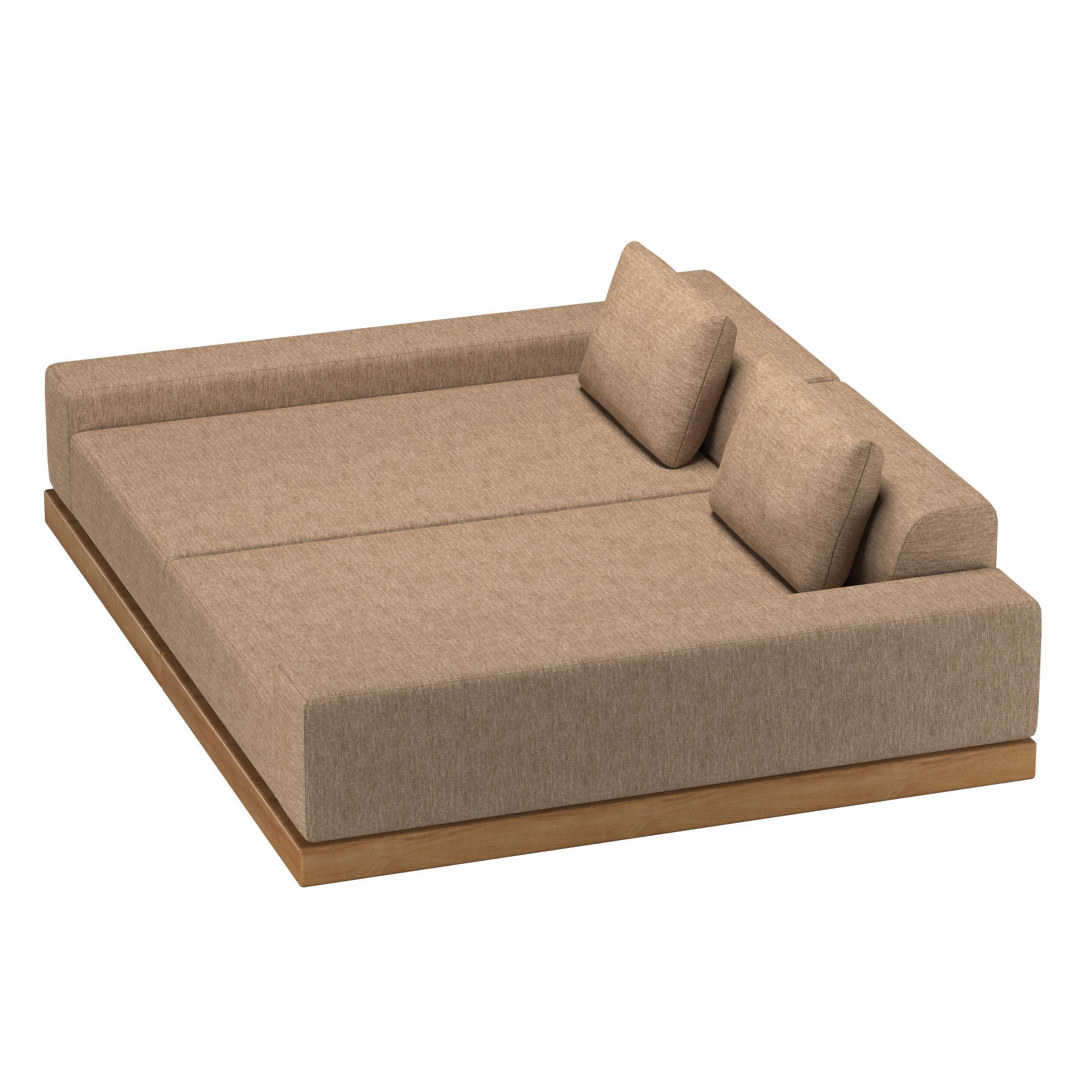 CORTONA TEAK MODULAR DAYBED 3D model | CGTrader