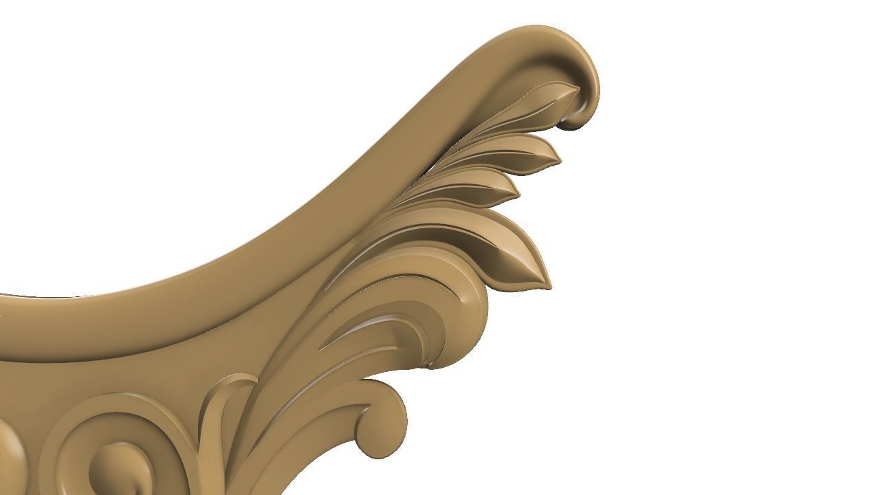 luxury royal tiger rocking chair right 3D model | CGTrader