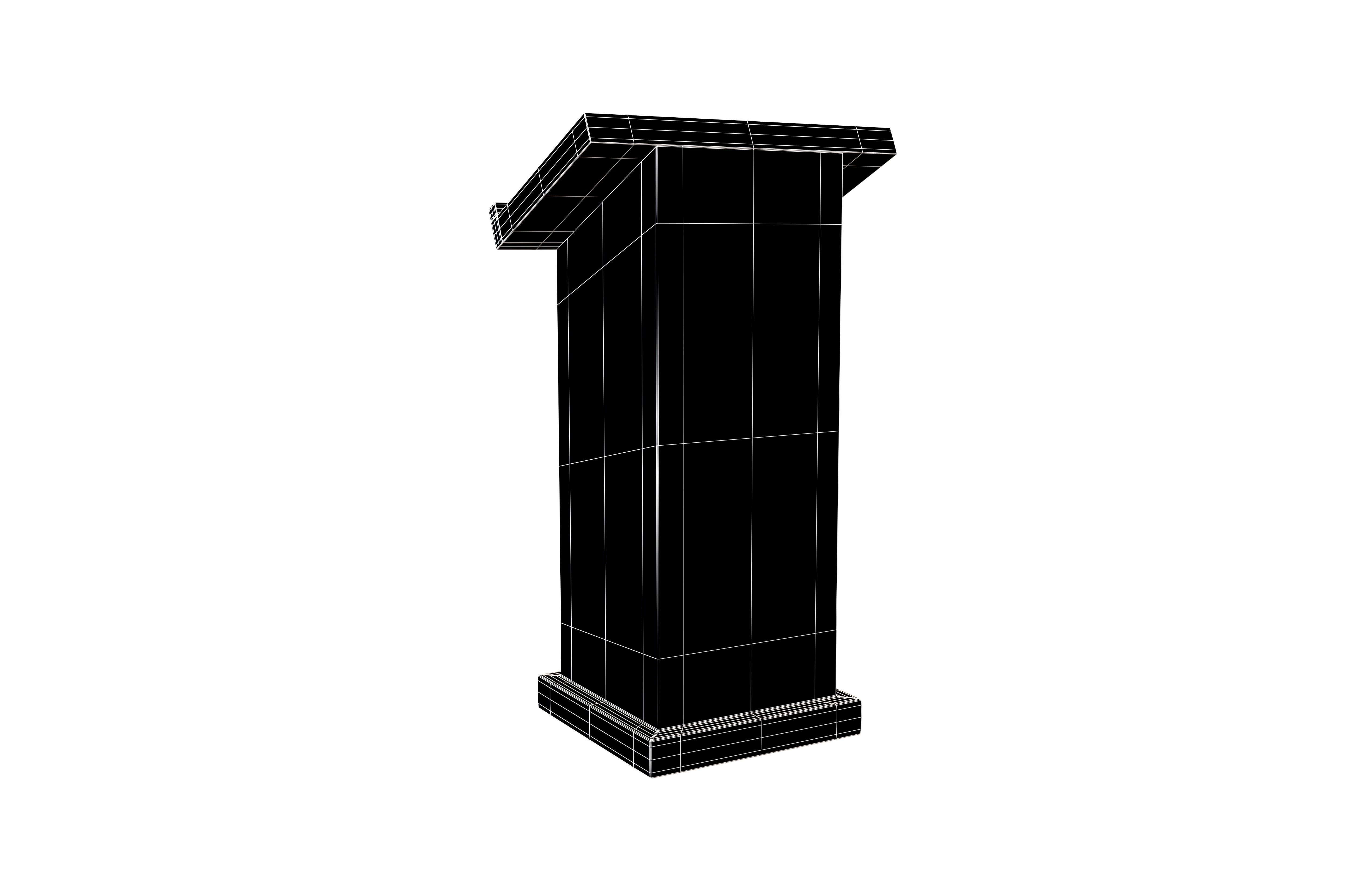 3D model Lectern v1 001 VR / AR / low-poly | CGTrader