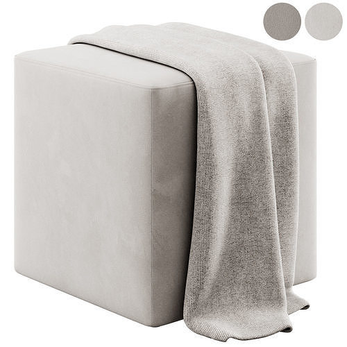 Square pouf by Irocodesign 3D model | CGTrader