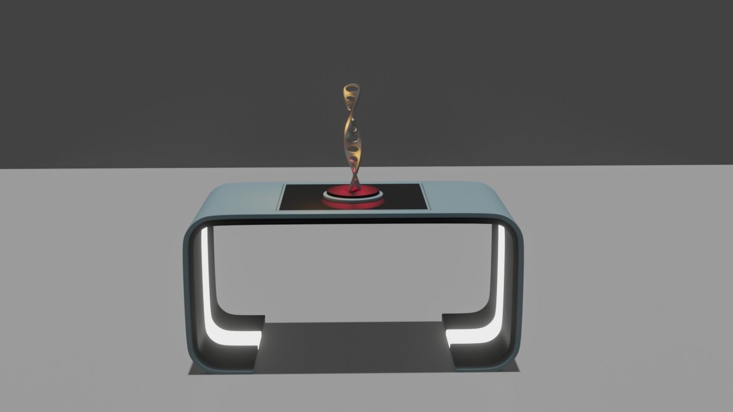 Sci Fi Desk with DNA free VR / AR / low-poly 3D model | CGTrader