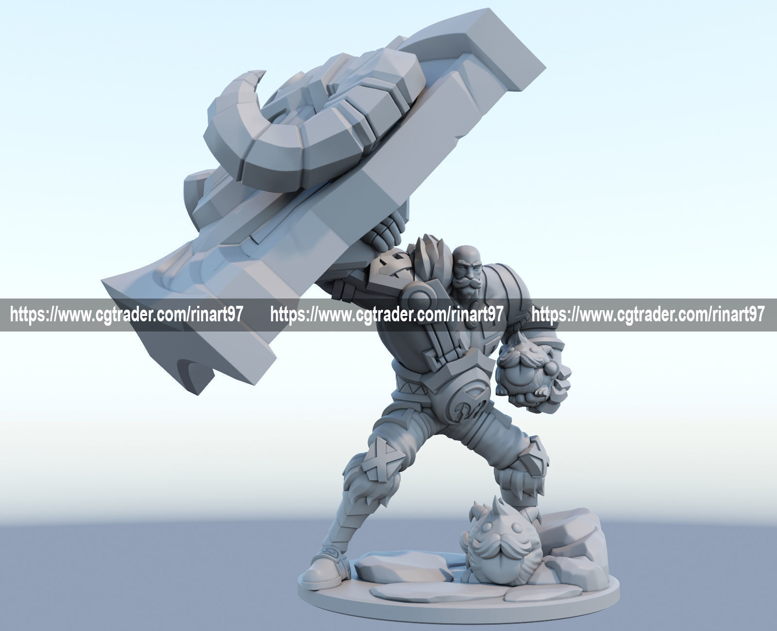 braum 3D print model from League of Legends 3D model 3D printable ...