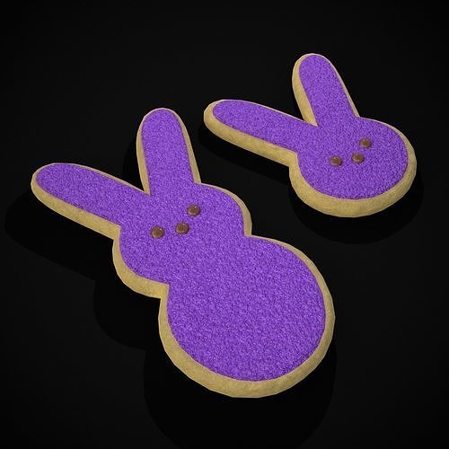 3D model Bunny Easter Cookie VR / AR / low-poly | CGTrader