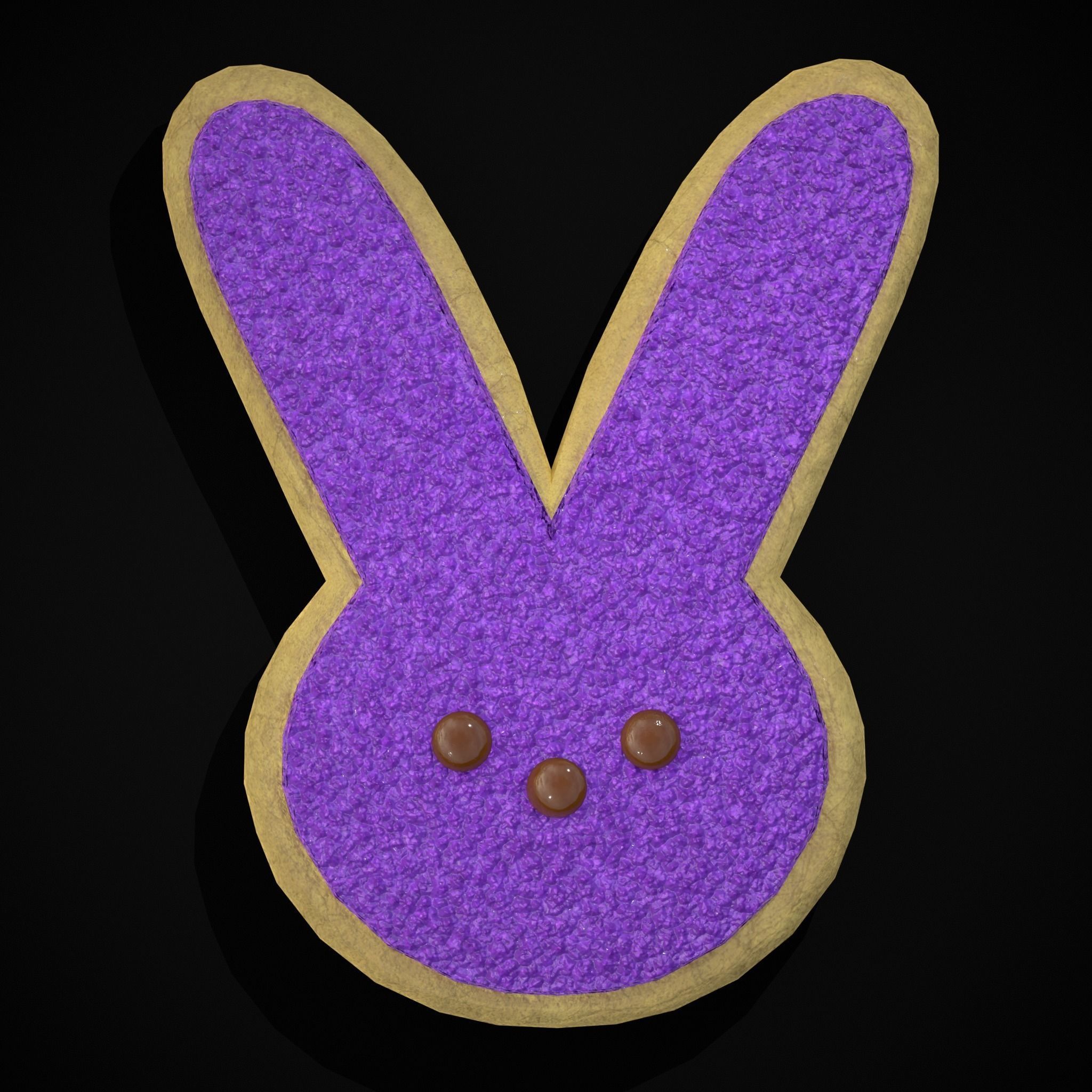 3D model Bunny Easter Cookie VR / AR / low-poly | CGTrader