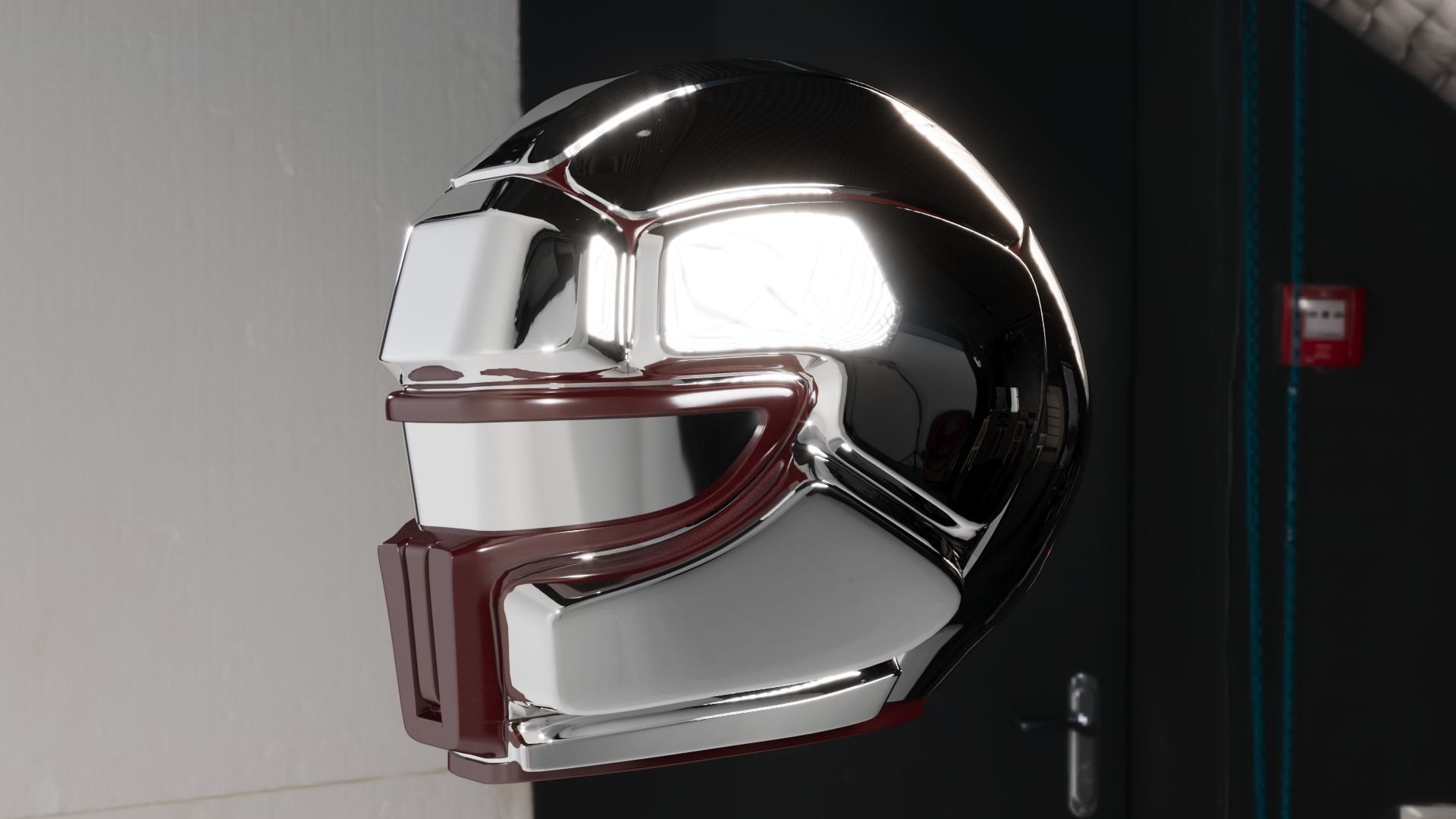 Sci-Fi Futuristic Helmet 3D model | CGTrader