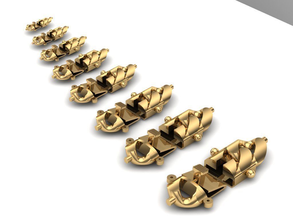 Cuban Chain Link lock JUST STL 3D model | CGTrader