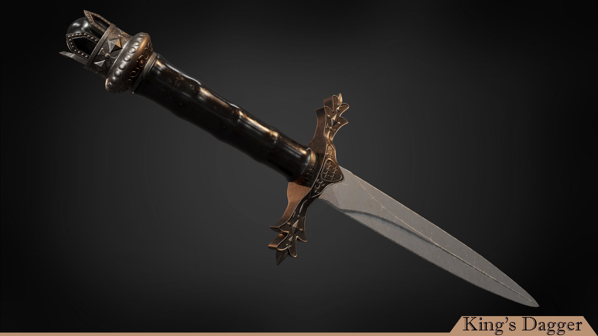 3D model Kings Dagger Game Ready VR / AR / low-poly | CGTrader