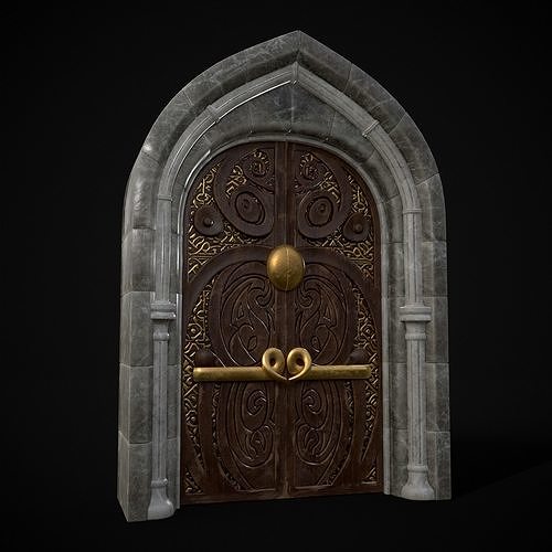 3D model Regal Castle Door VR / AR / low-poly | CGTrader