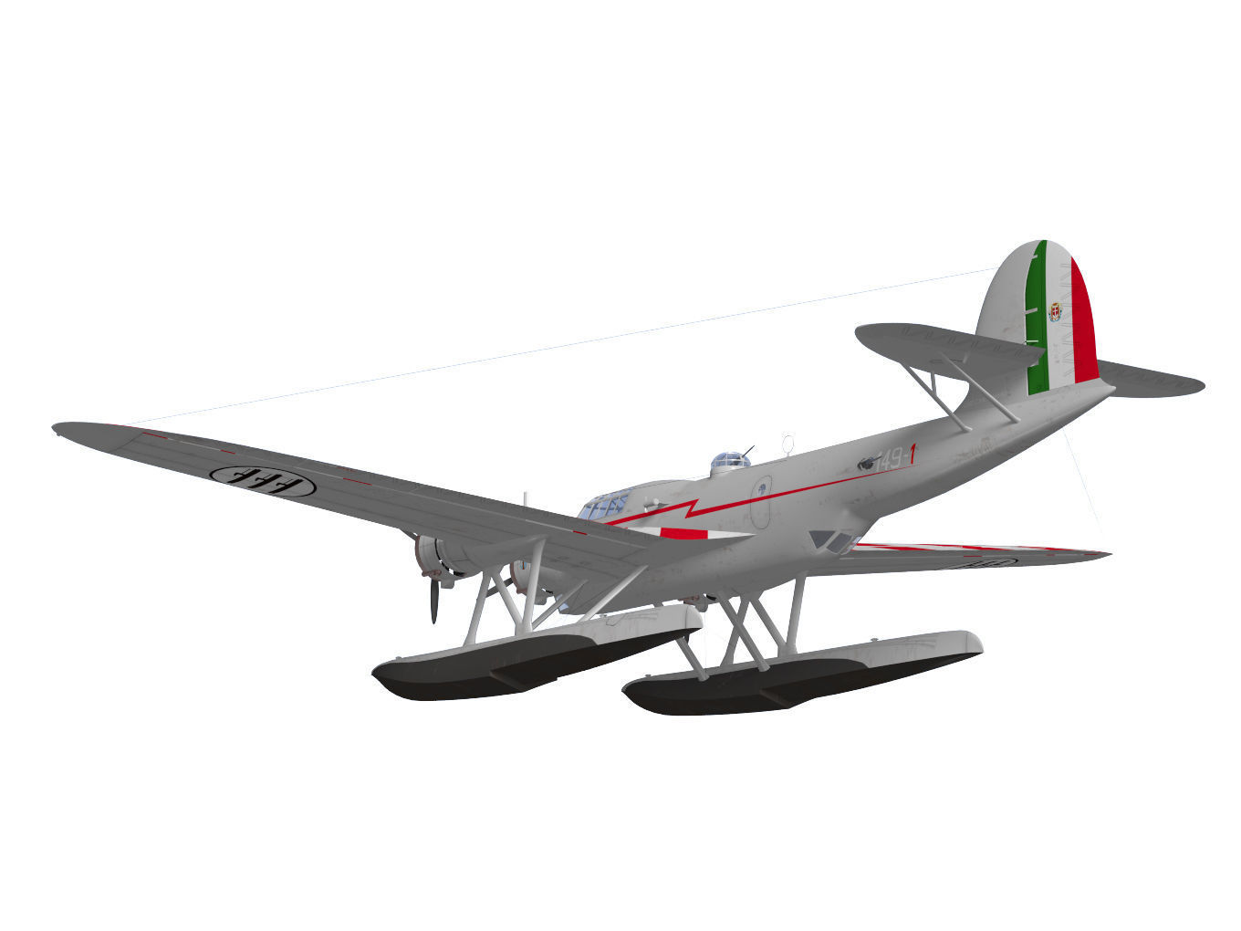 CANT Z506 Airone 3D model | CGTrader