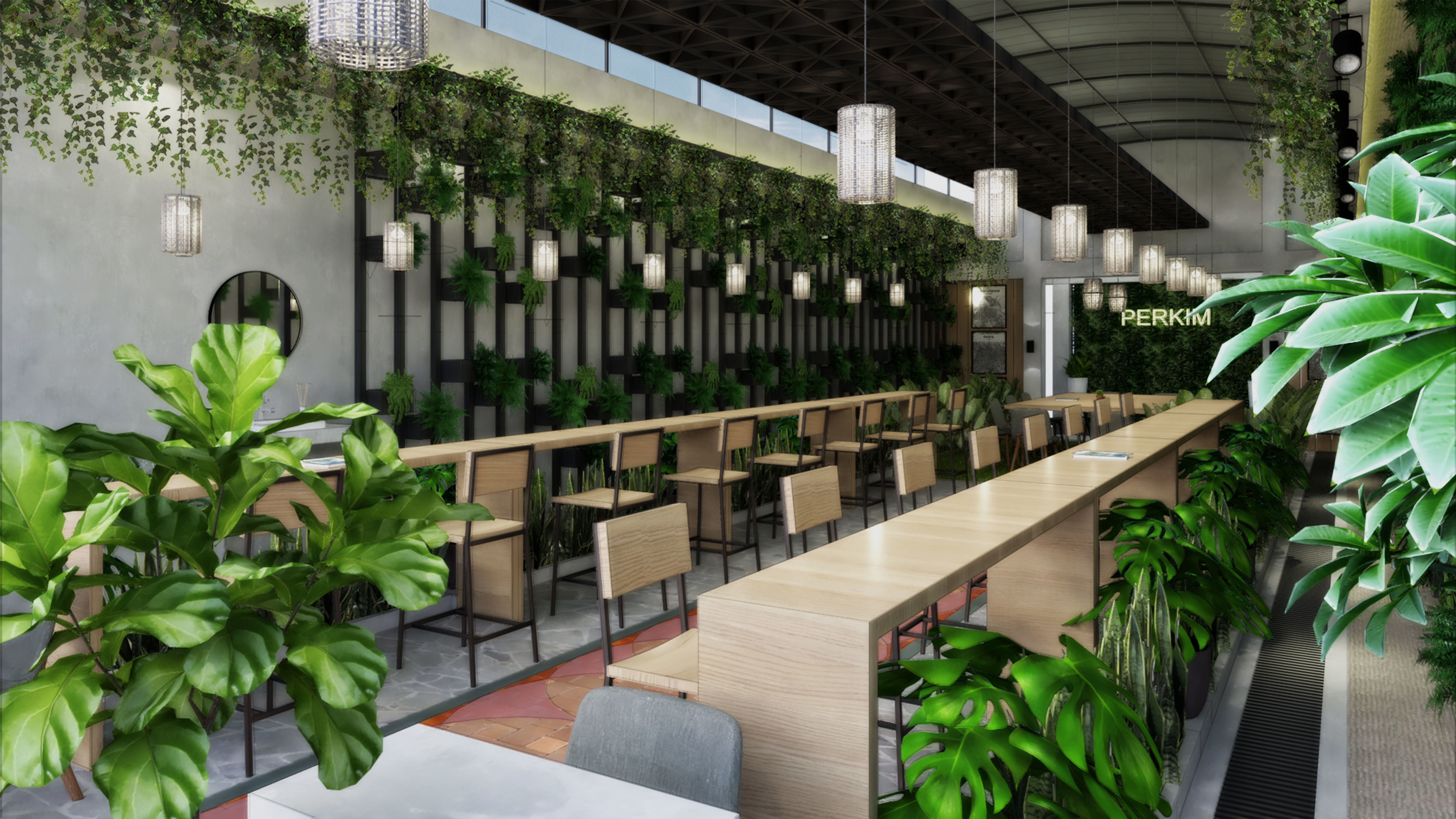 Office Garden Design 3D model animated | CGTrader