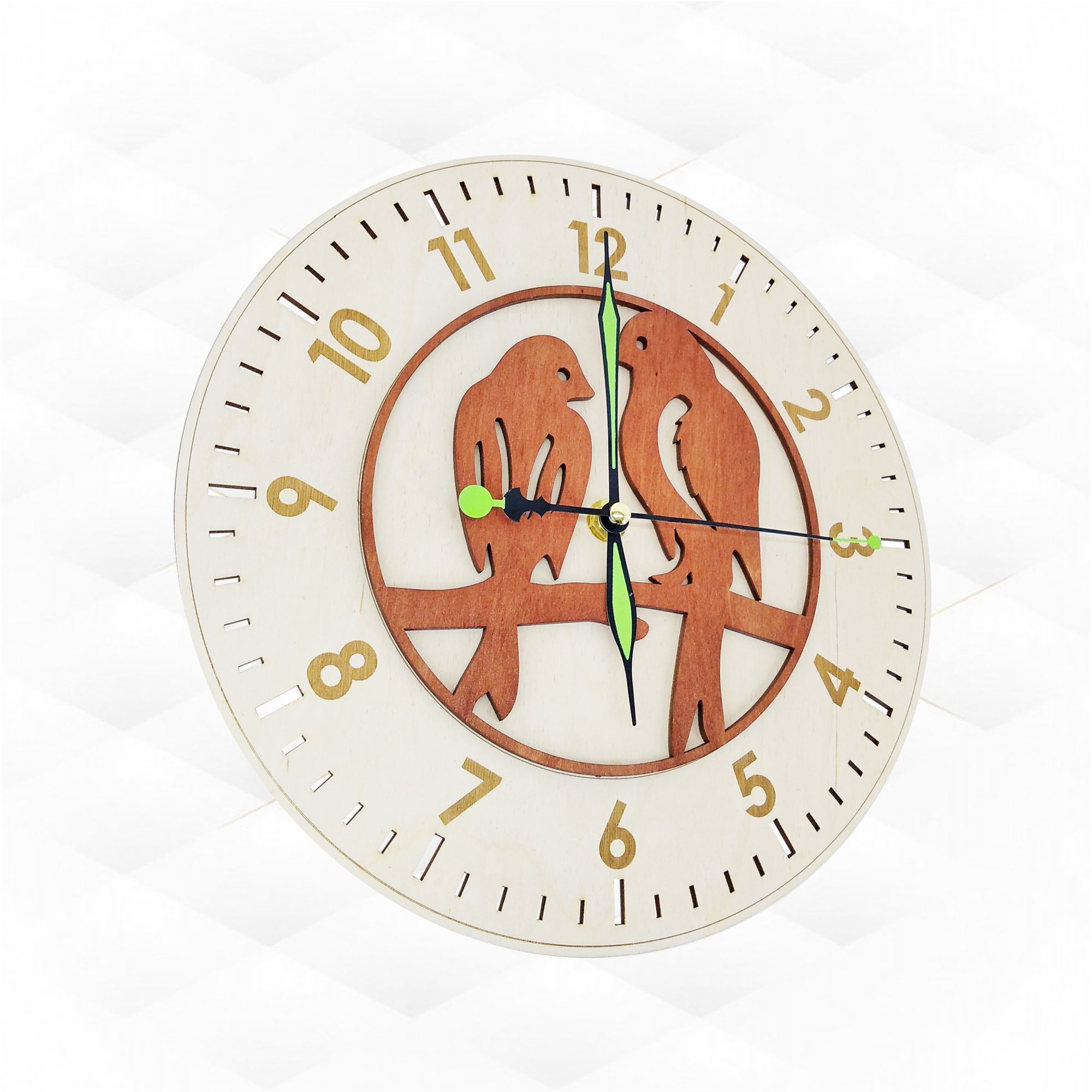 Wall clocks 2 patterns svg dxf design laser cutting 3D model 3D ...