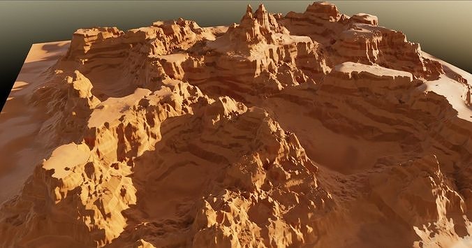 Detailed Desert Environment 3D model | CGTrader