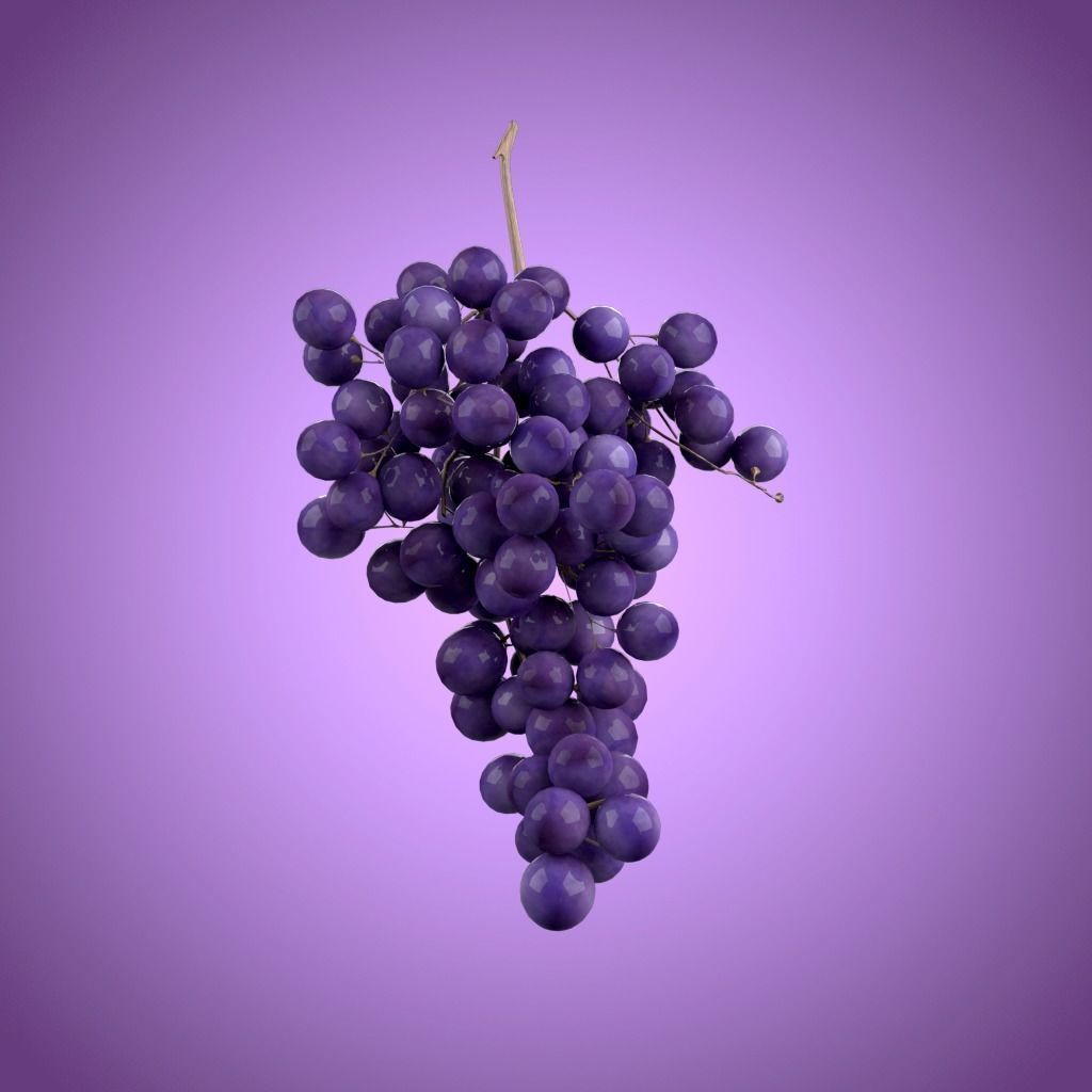 Bunch grapes 3D model | CGTrader
