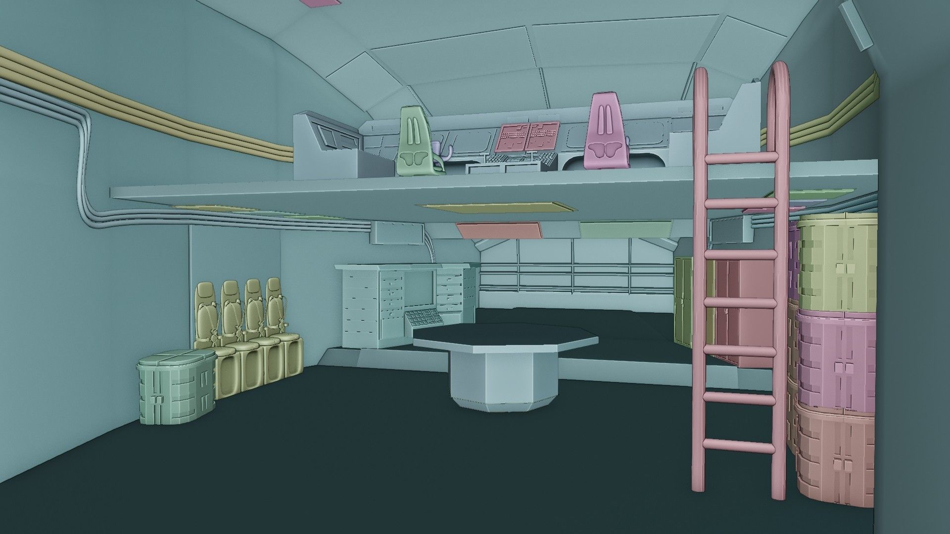 3D model Rusty Space Ship VR / AR / low-poly | CGTrader