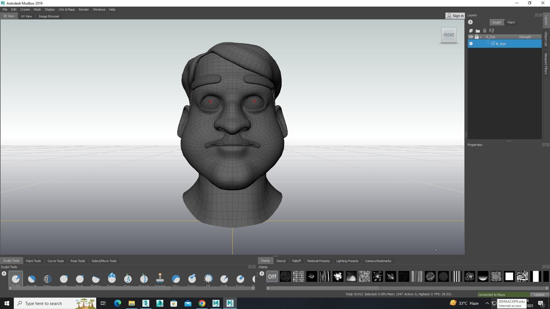 Male Face Model free VR / AR / low-poly 3D model | CGTrader