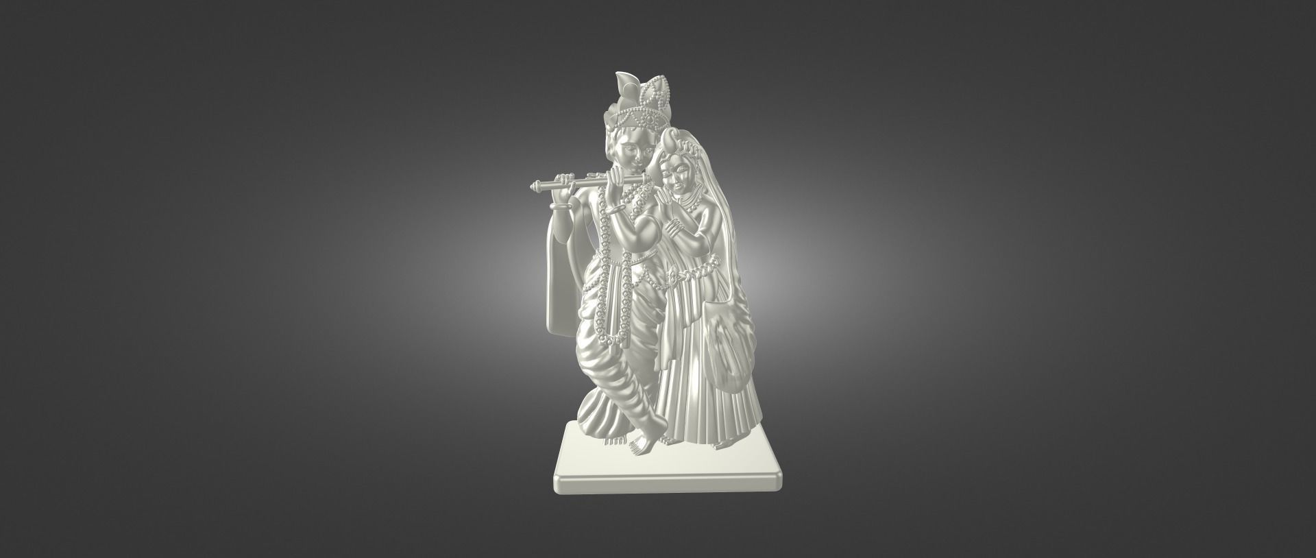 Printable file of Radha Krishna 3D model 3D printable | CGTrader