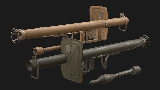 3D model Panzerschreck german anti-tank rocket launcher VR / AR / low ...