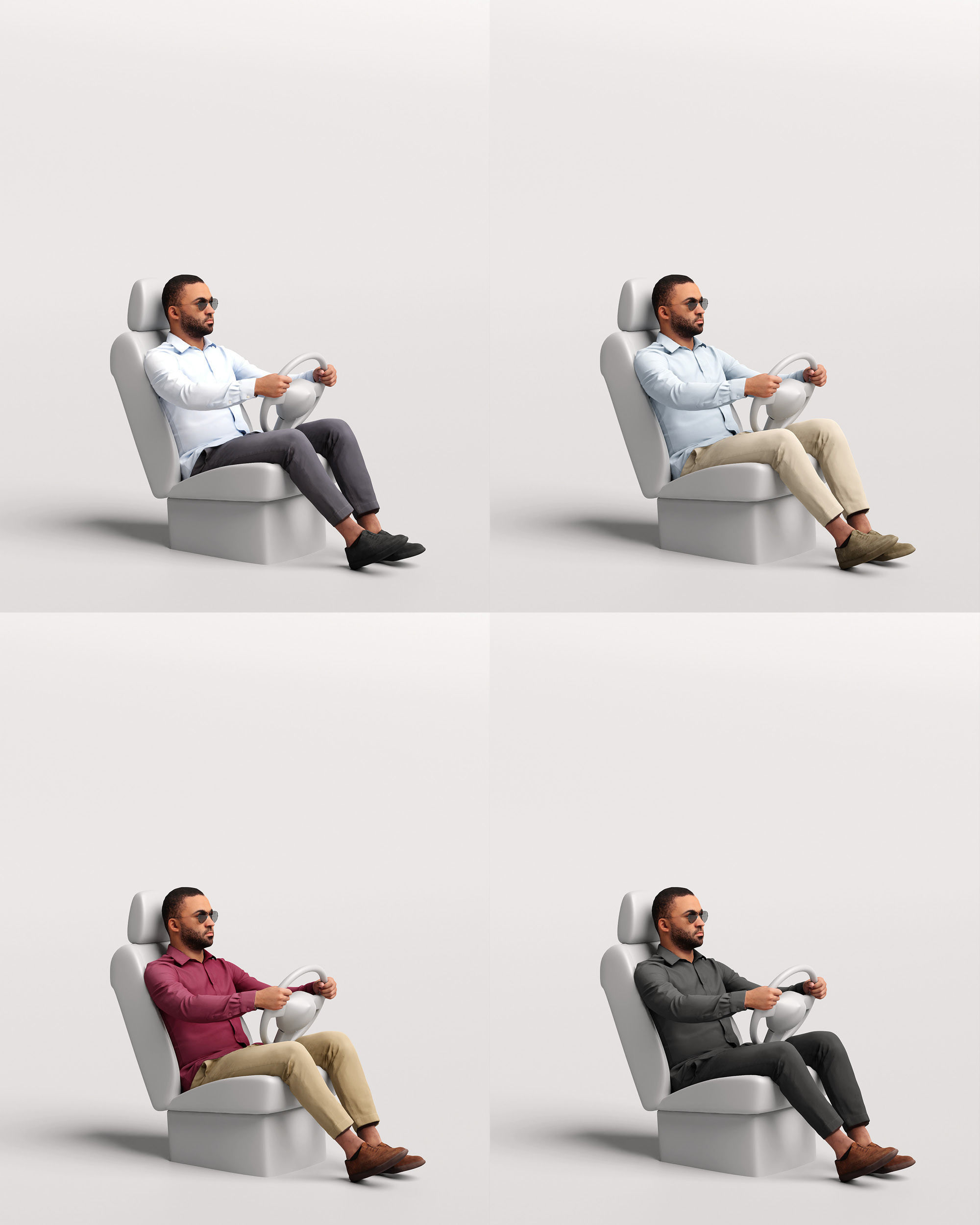 Humano 12- Collection 2211 - PEOPLE FOR CARS - 12 x 3D models 3D model ...