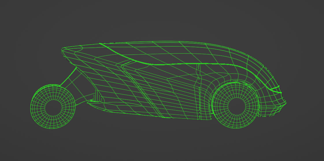 Futuristic Autonomic Vehicle Concept Car 3D model | CGTrader