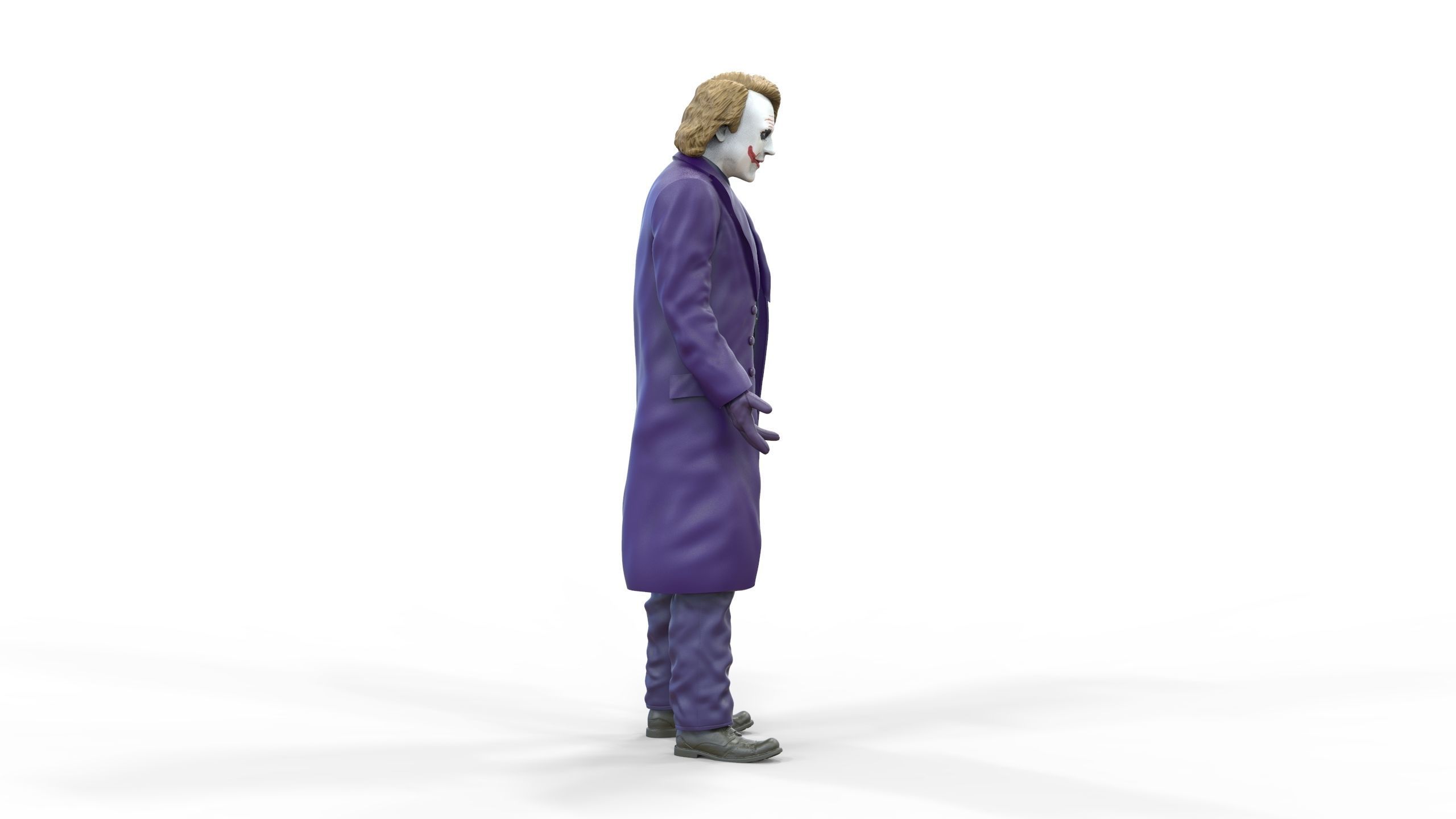 Joker The Dark Knight Heath Ledger 3D model 3D printable | CGTrader