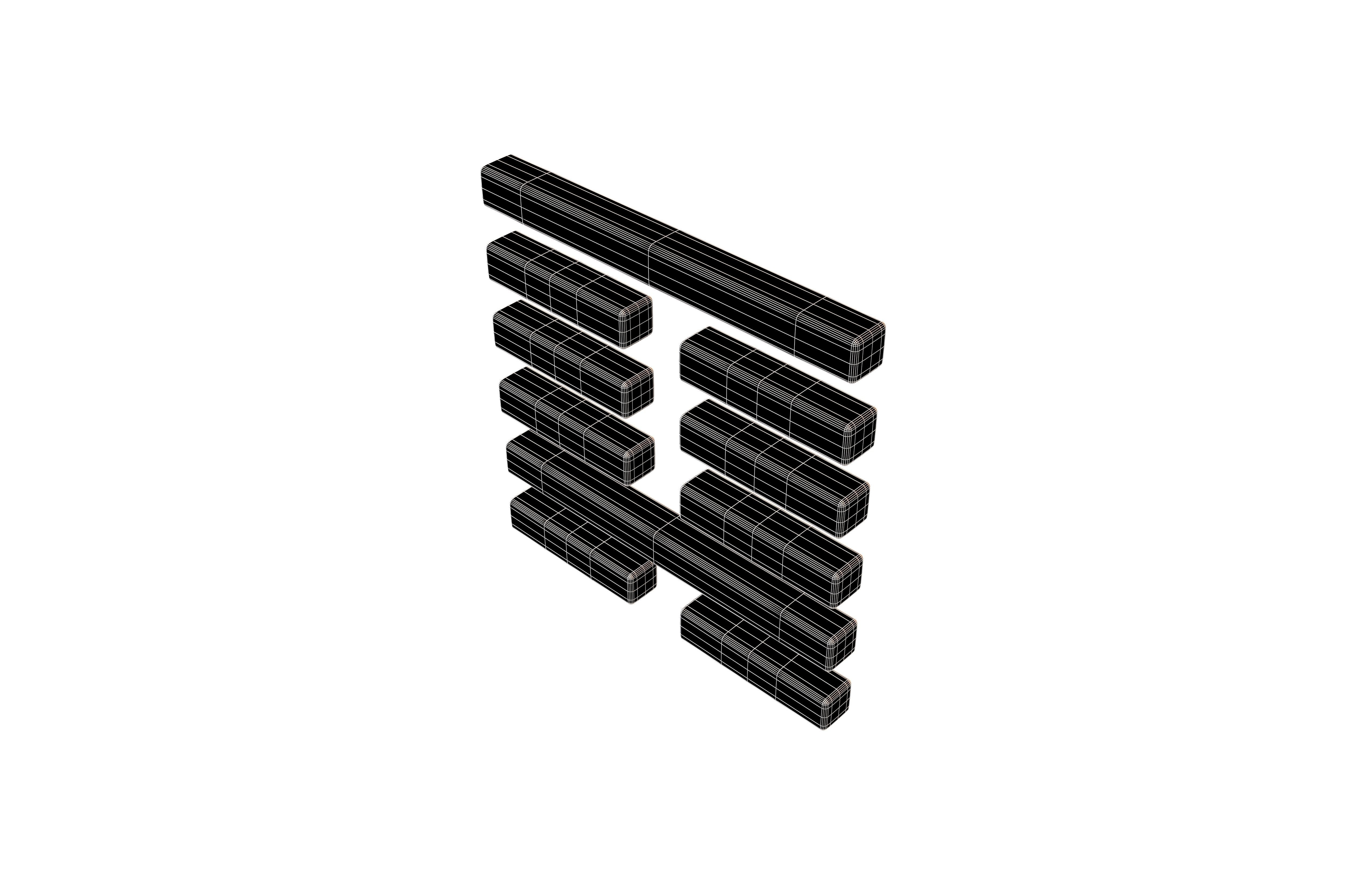 3D model I Ching Hexagrams V1 Pack 001 VR / AR / low-poly | CGTrader