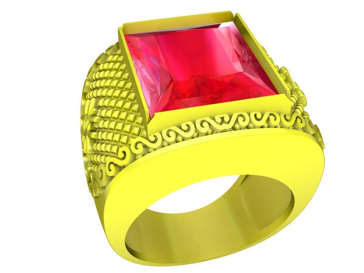vietnamese diamond art men ring 4969 3D model 3D printable | CGTrader