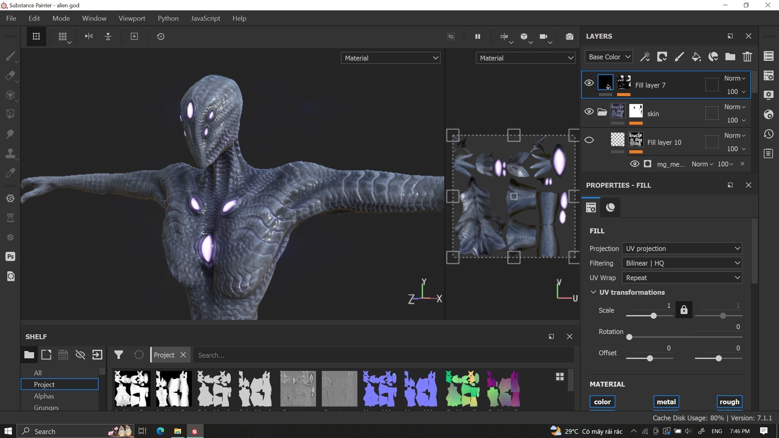 3D model Alien God Entity VR / AR / low-poly | CGTrader