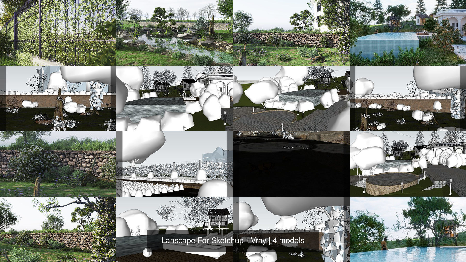 Lanscape For Sketchup - Vray 3D Model Collection | CGTrader