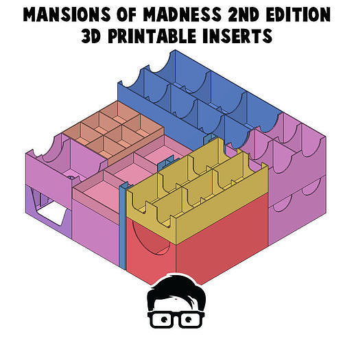 Mansions of Madness 2nd Edition 3D printable inserts 3D model 3D ...