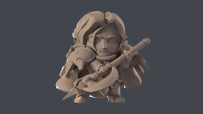 Amon chibi character 3D model | CGTrader