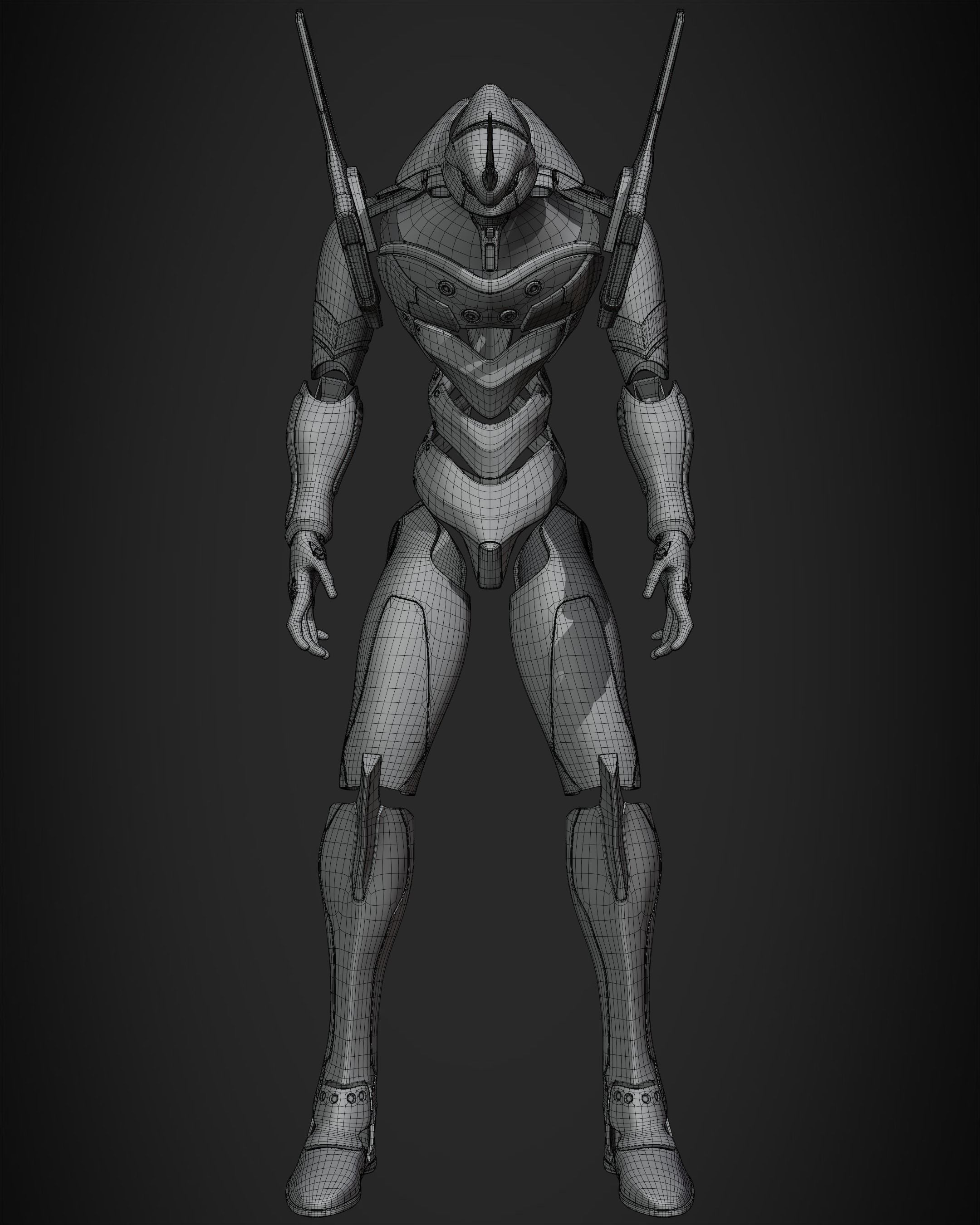 Evangelion EVA-01 Full Armor for Cosplay 3D model 3D printable | CGTrader