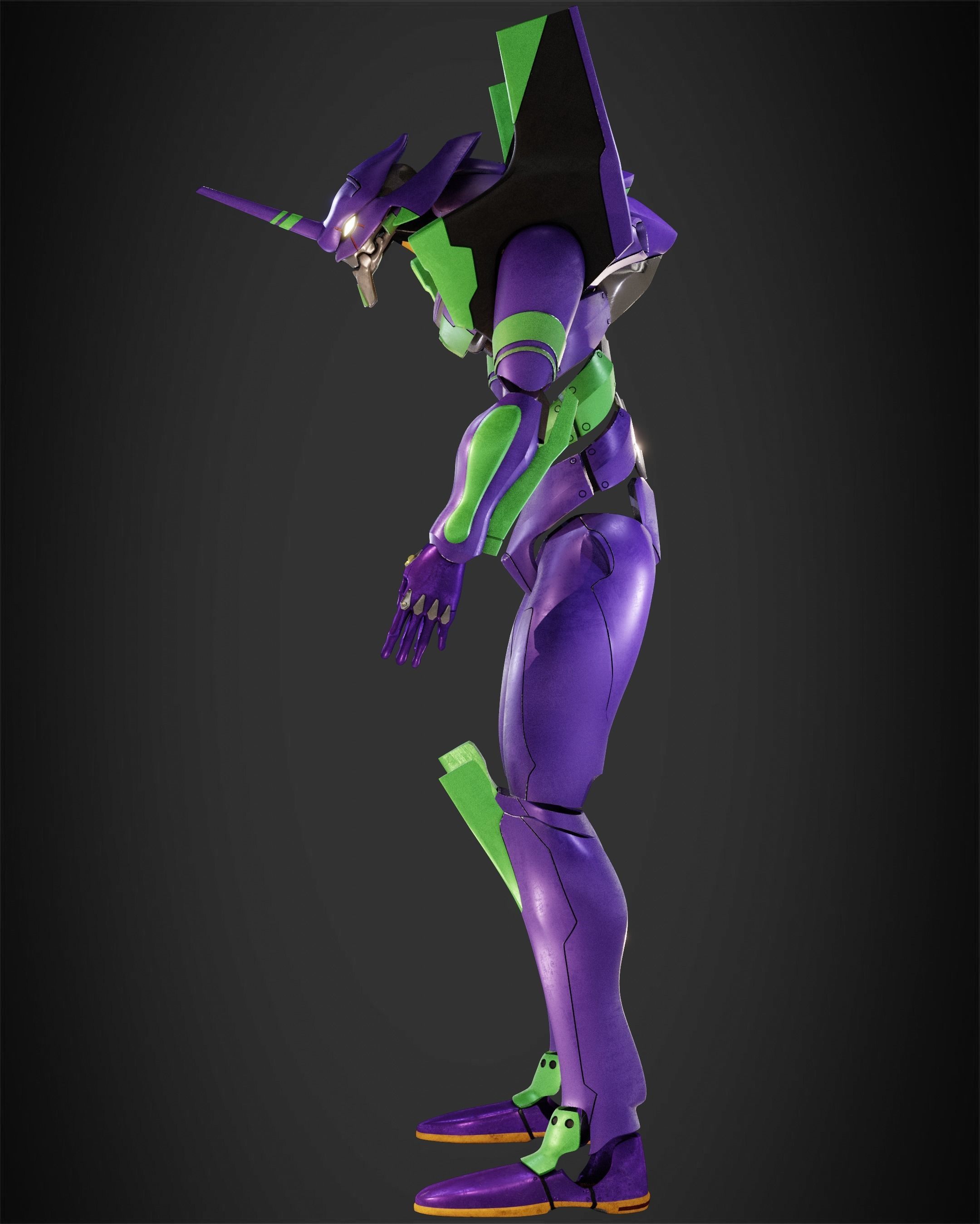 Evangelion EVA-01 Full Armor for Cosplay 3D model 3D printable | CGTrader