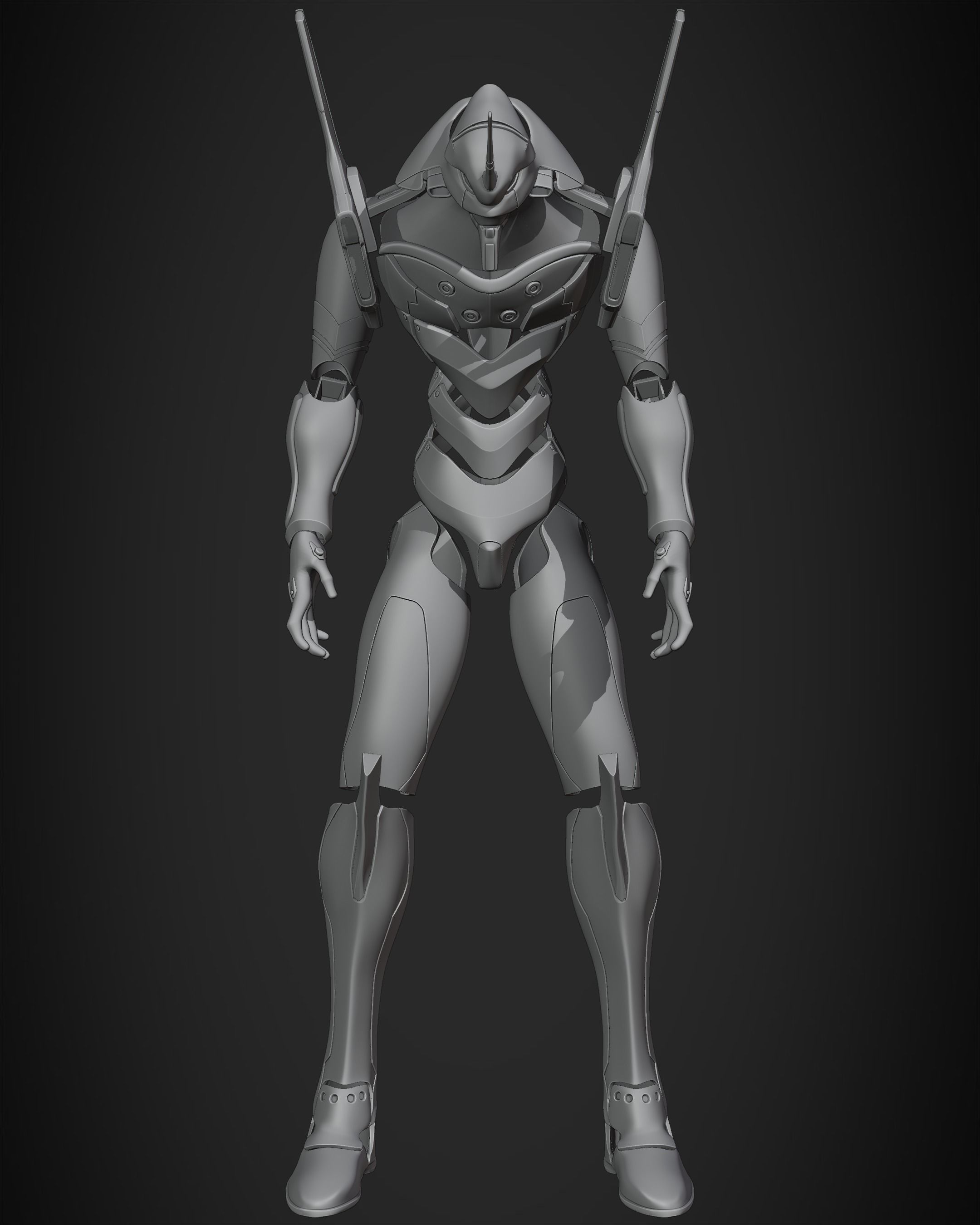 Evangelion EVA-01 Full Armor for Cosplay 3D model 3D printable | CGTrader