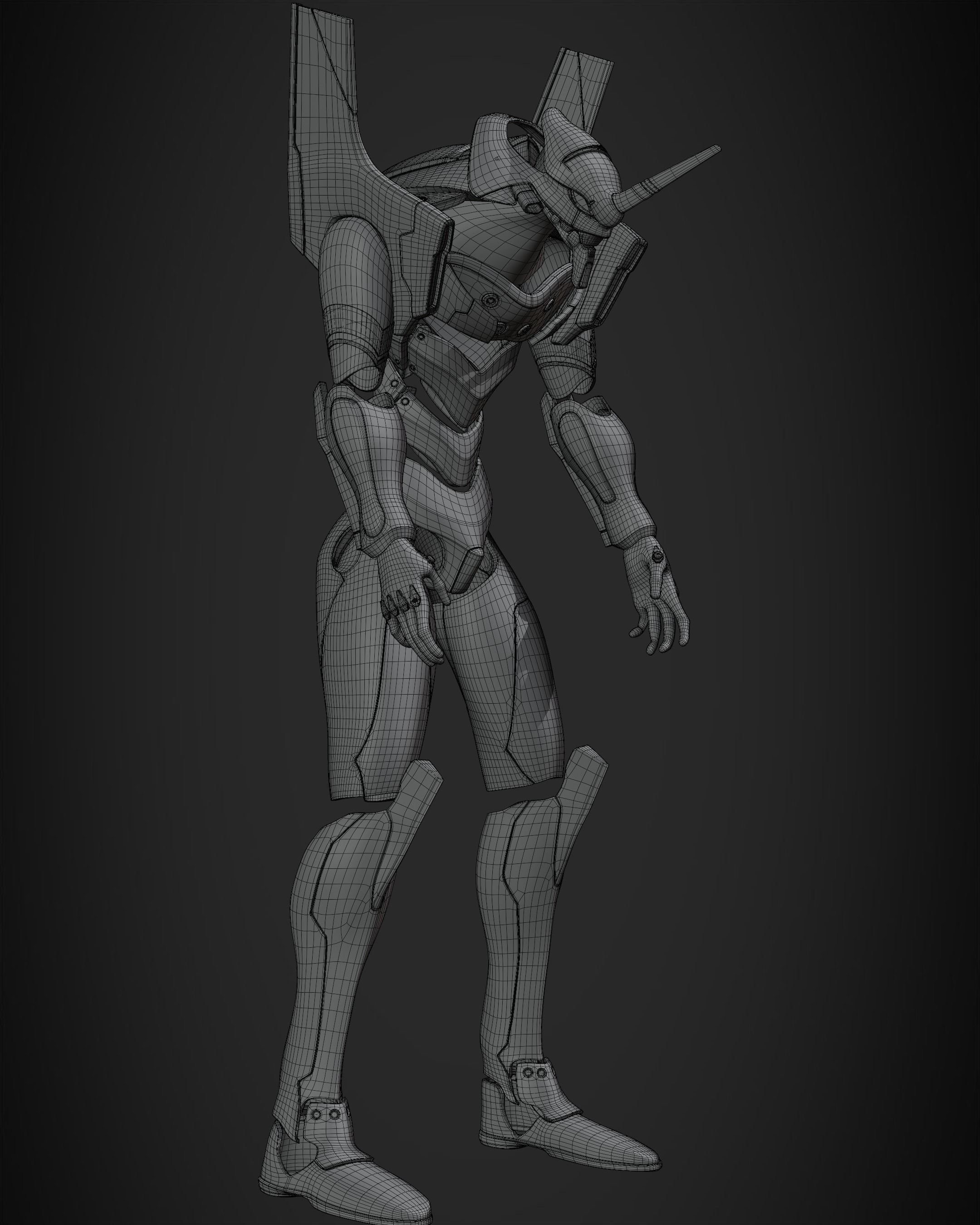 Evangelion EVA-01 Full Armor for Cosplay 3D model 3D printable | CGTrader