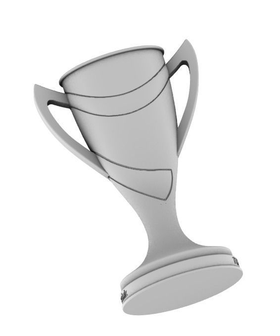 Turkish Super League 2009 - 2010 Trophy 3D print model 3D model 3D ...