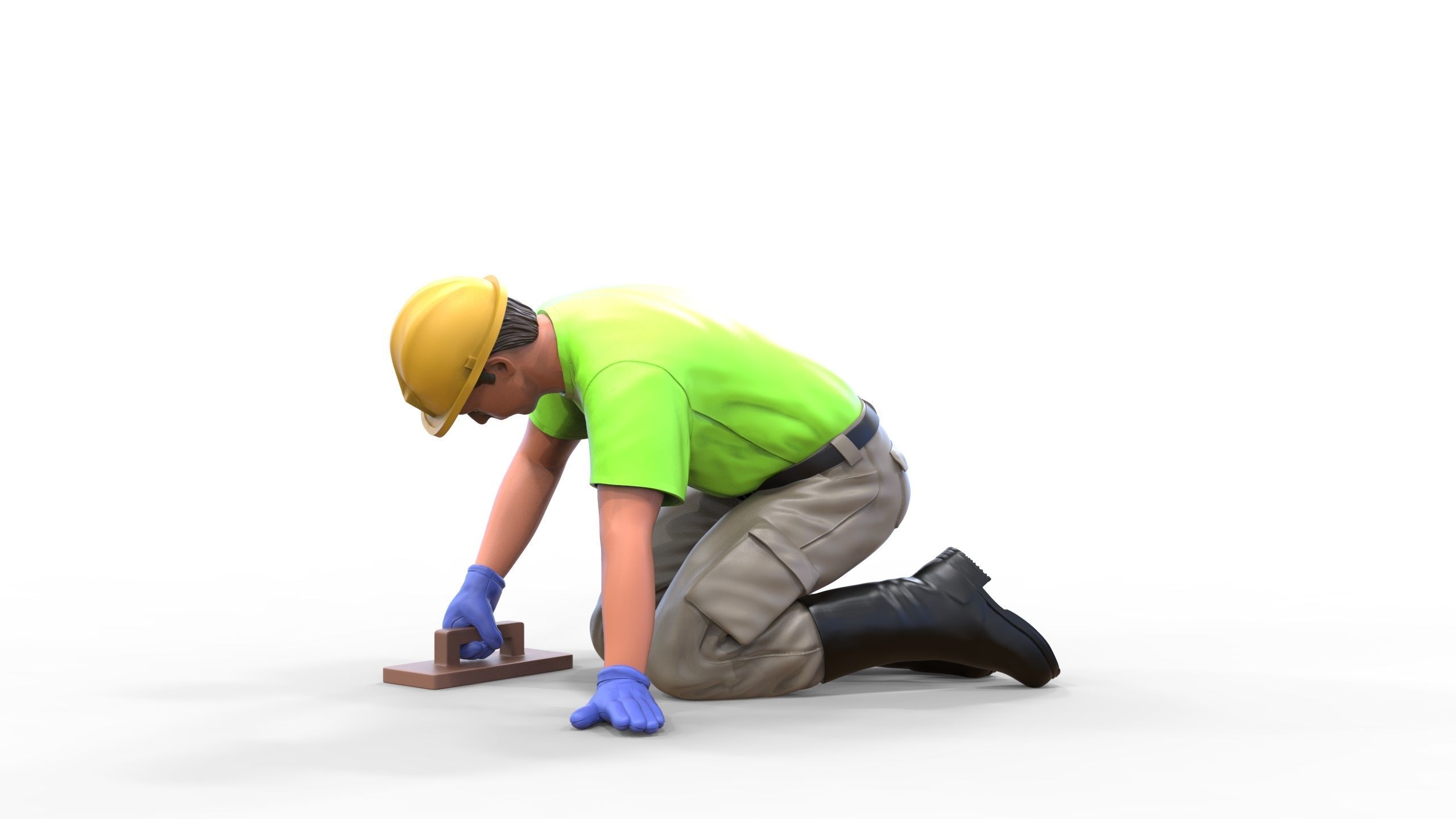 N9 construction worker or N1 concrete worker 3D model 3D printable ...
