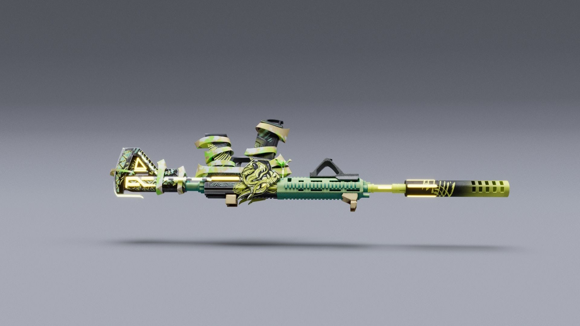 Weapon M416 OLDTropic 3D model | CGTrader