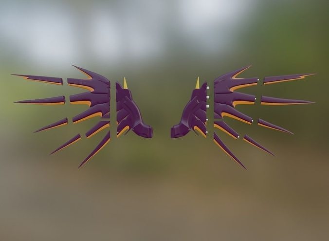 MERCY WITCH WINGS HALLOWEEN SKIN FROM OVERWATCH 3D model 3D printable ...