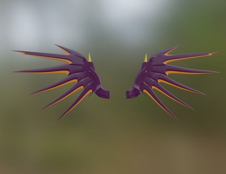 MERCY WITCH WINGS HALLOWEEN SKIN FROM OVERWATCH 3D model 3D printable ...