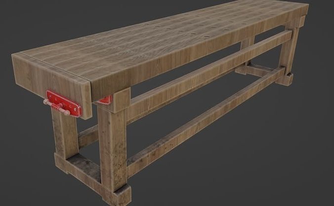Woodworking Bench 3D model | CGTrader