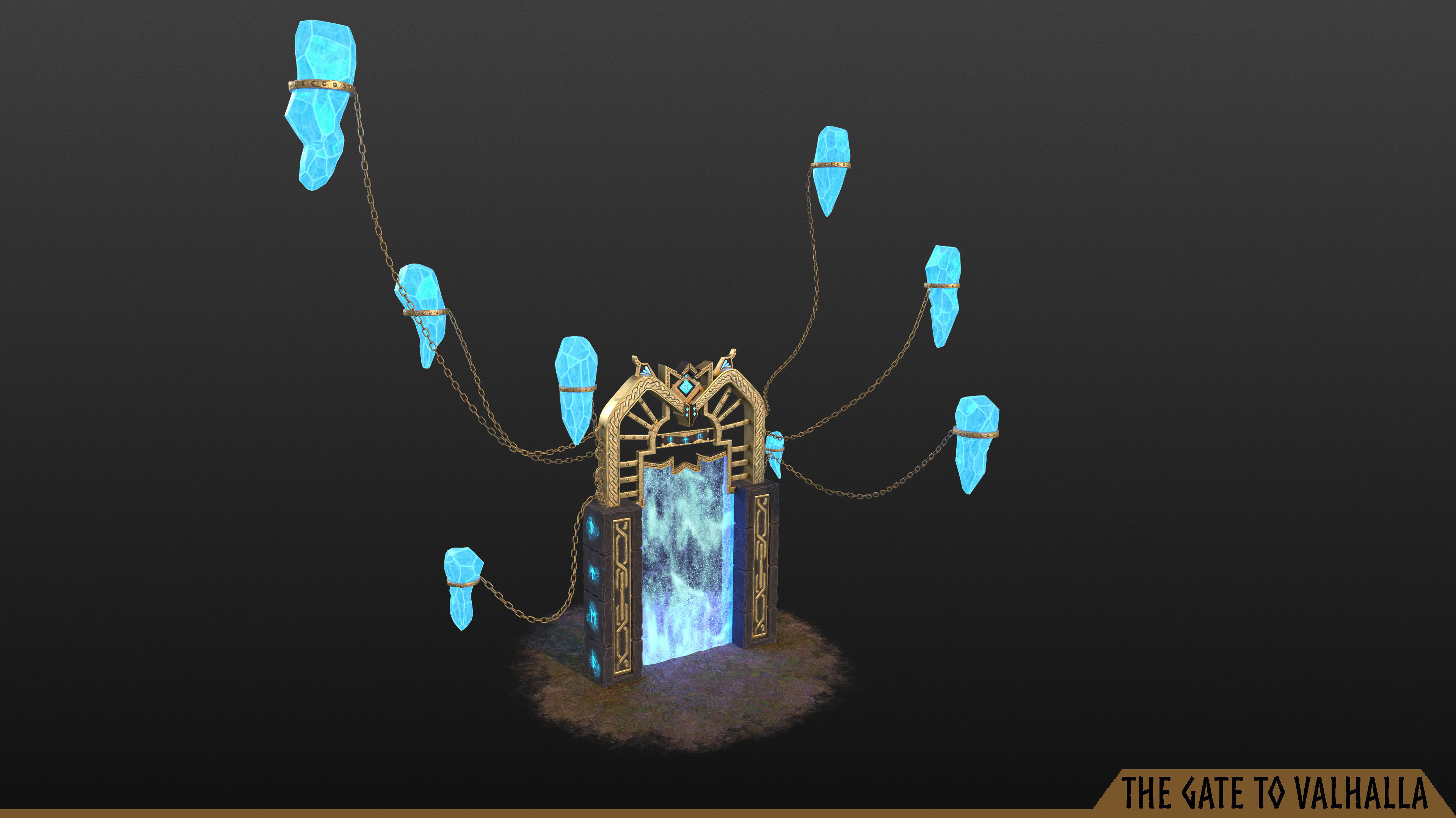 3D model Gate to Valhalla VR / AR / low-poly | CGTrader