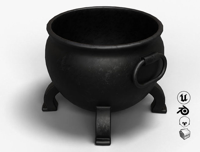3D model Cauldron VR / AR / low-poly | CGTrader