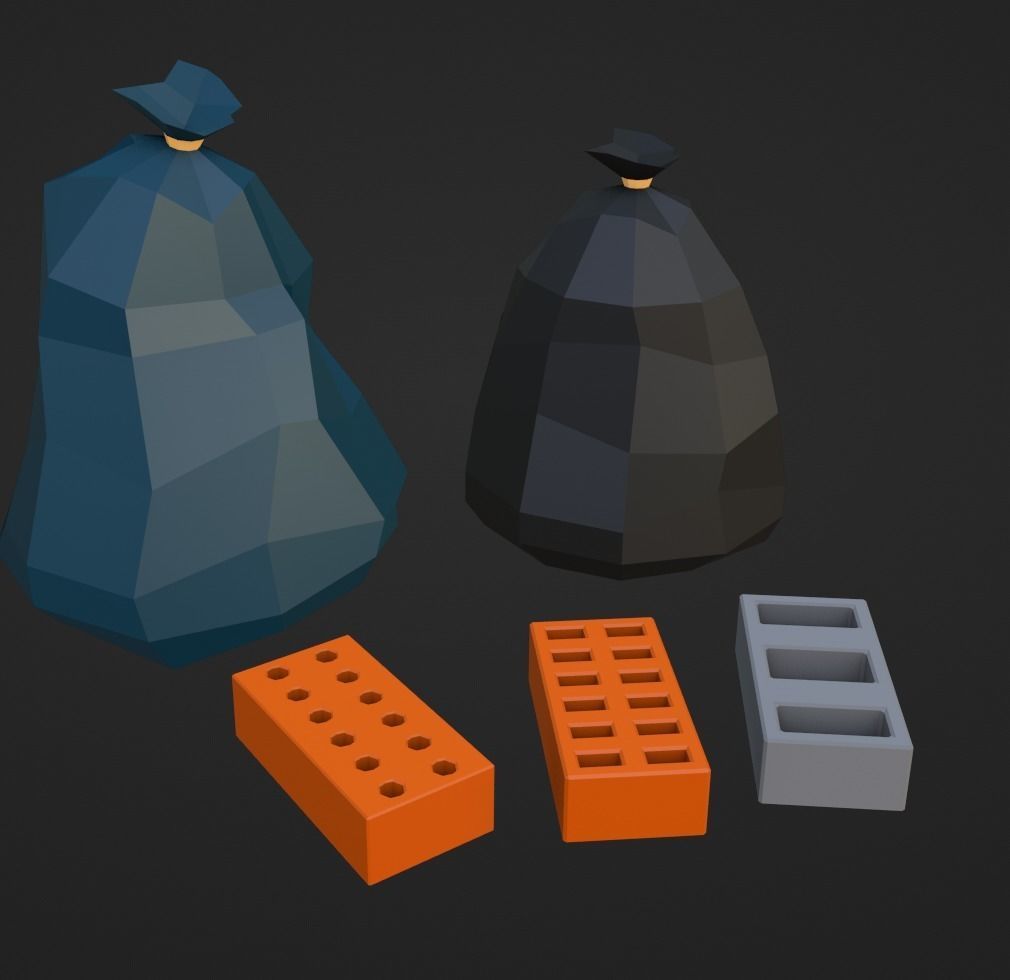3D model LowPoly CITYSCAPE 100 MODELS VR / AR / low-poly | CGTrader