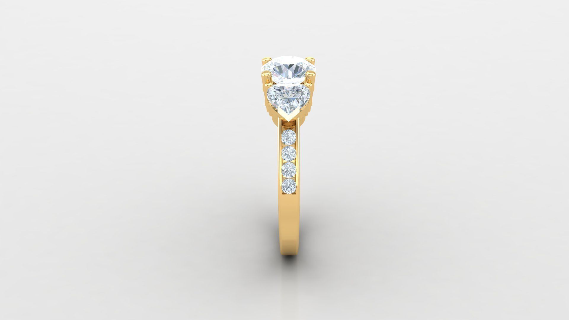 Solitaire Women Ring Version 2 SLT 91 3D model 3D printable | CGTrader