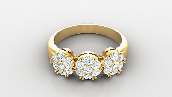 Solitaire Women Ring Version 2 SLT 7 3D model 3D printable | CGTrader