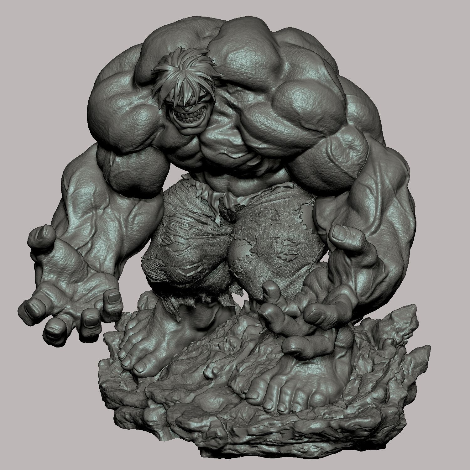 Hulk 3D Print 3D model 3D printable | CGTrader