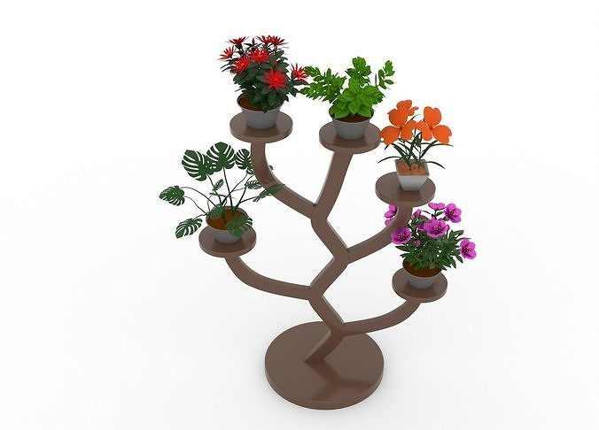 3D model Plant Shelve Rack 3D Design VR / AR / low-poly | CGTrader
